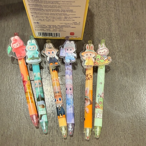 POP MART | Toys | Wacky Mart Figure Secret Box And 6 Labubu Gel Pen Set ...